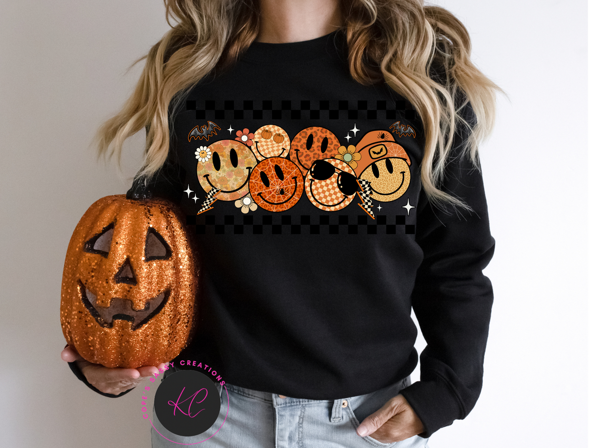 Halloween Smiley TRANSFER – Cope's Sassy Creations