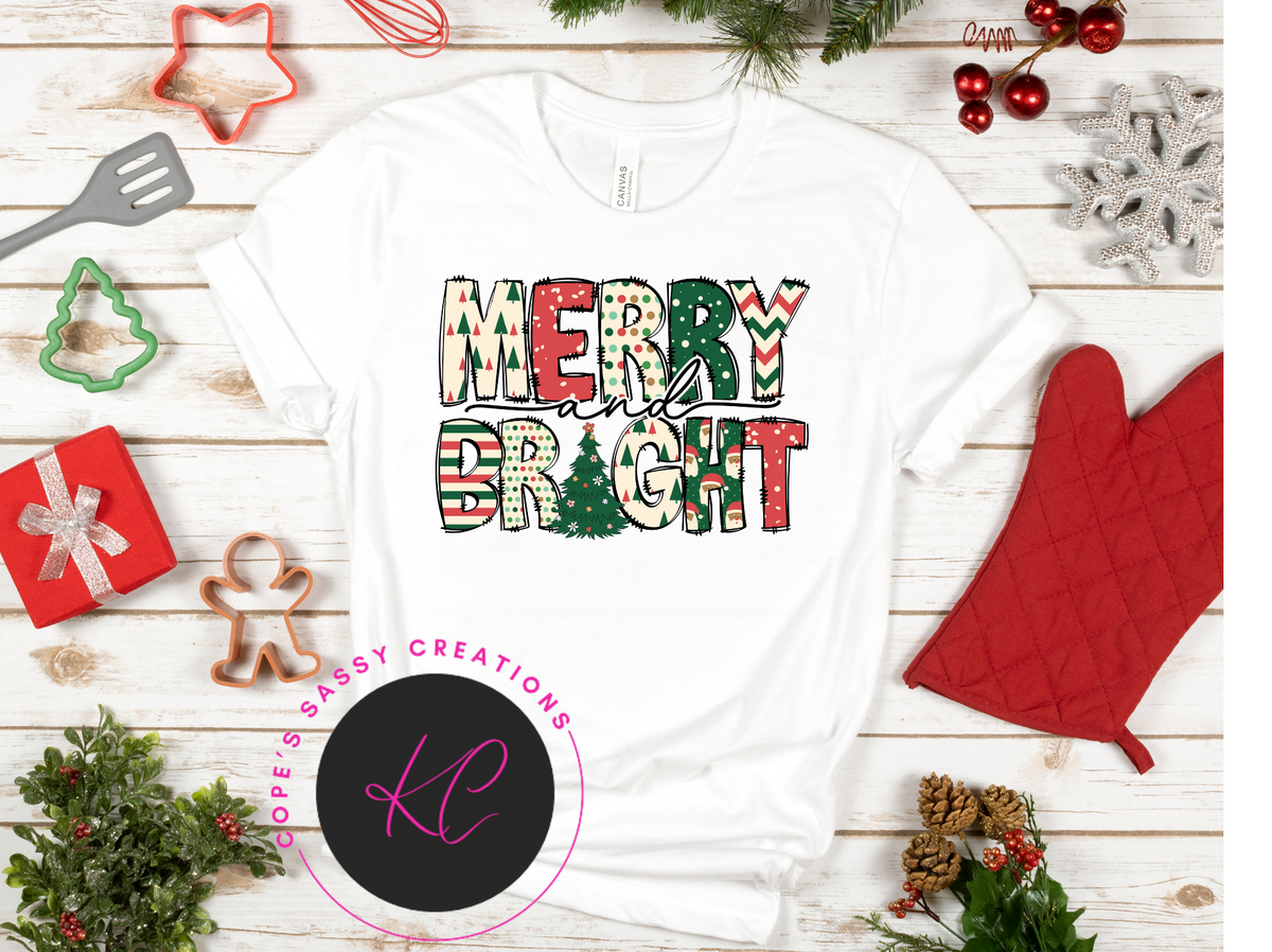 Merry & Bright TRANSFER – Cope's Sassy Creations