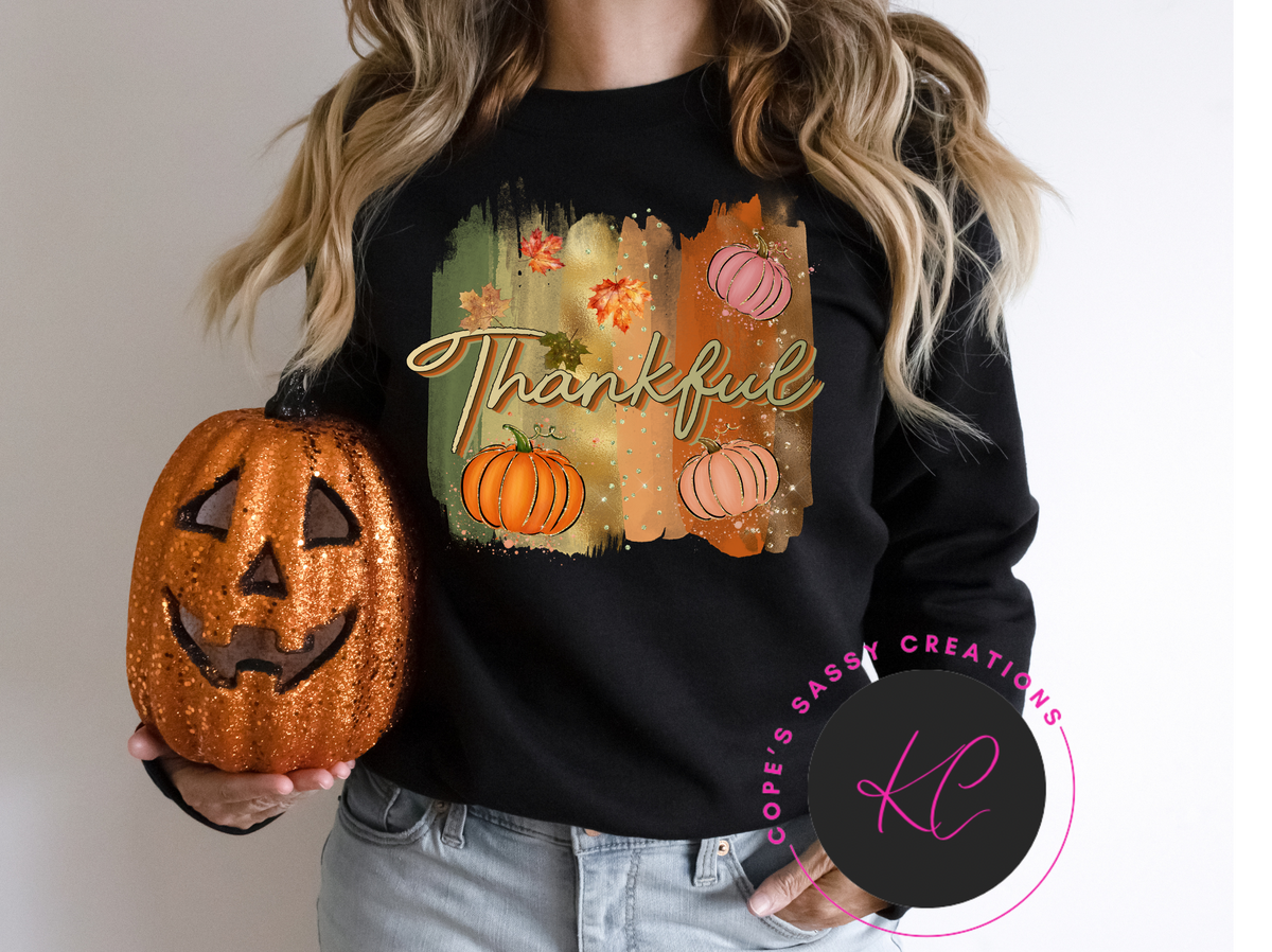 Thankful Glitter TRANSFER – Cope's Sassy Creations