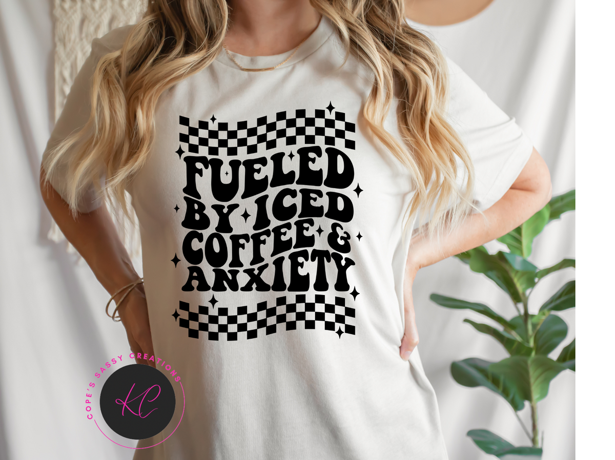 Fueled By Ice Coffee TRANSFER – Cope's Sassy Creations